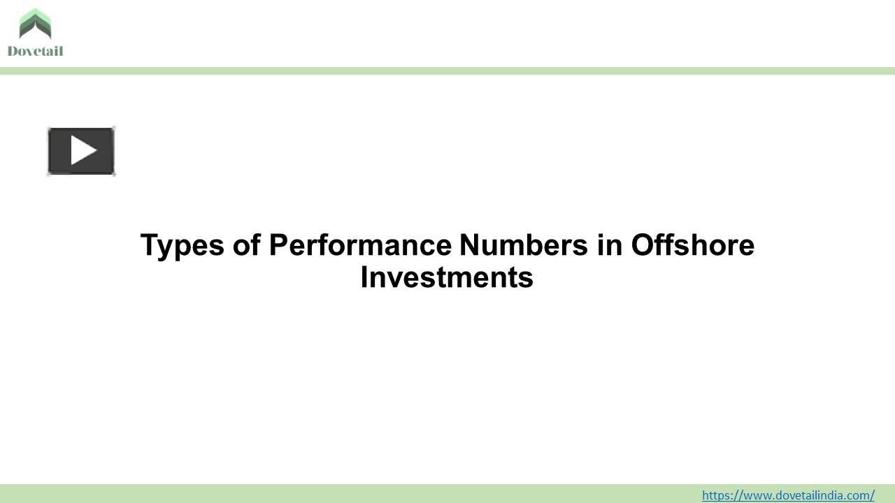 Types of Performance Numbers in Offshore Investments presentation ...