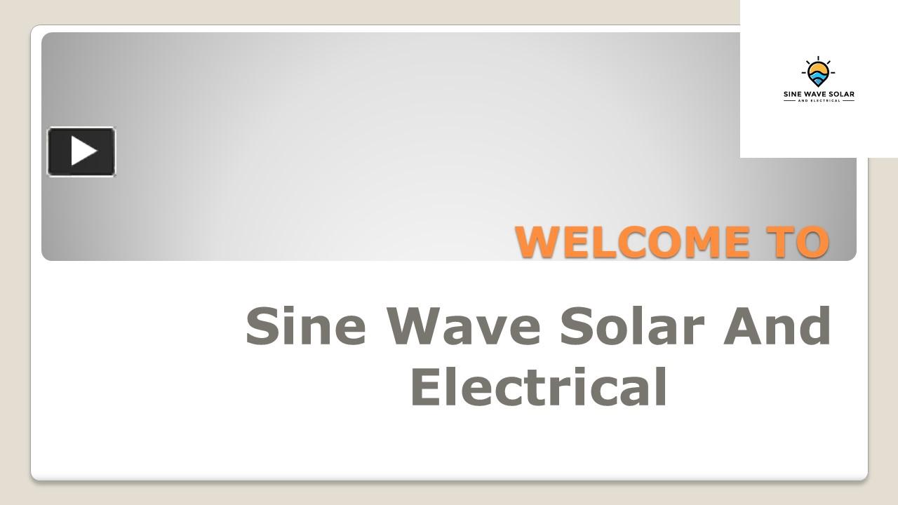 PPT – ommercial solar newcastle - Sine Wave Solar And Electrica ...