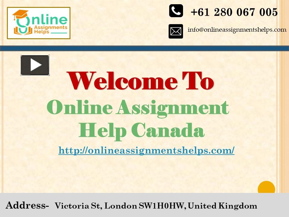 PPT – Online Assignment Help Canada PPT PowerPoint presentation | free ...