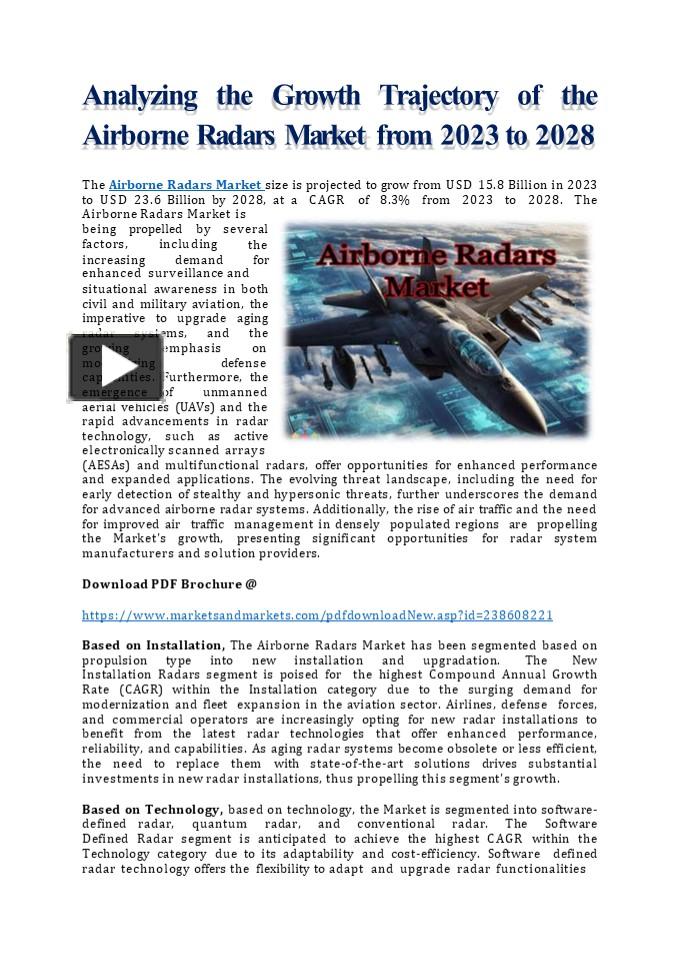 PPT – Analyzing the Growth Trajectory of the Airborne Radars Market ...