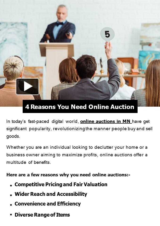 PPT – 4 Reasons You Need Online Auction PowerPoint presentation | free ...