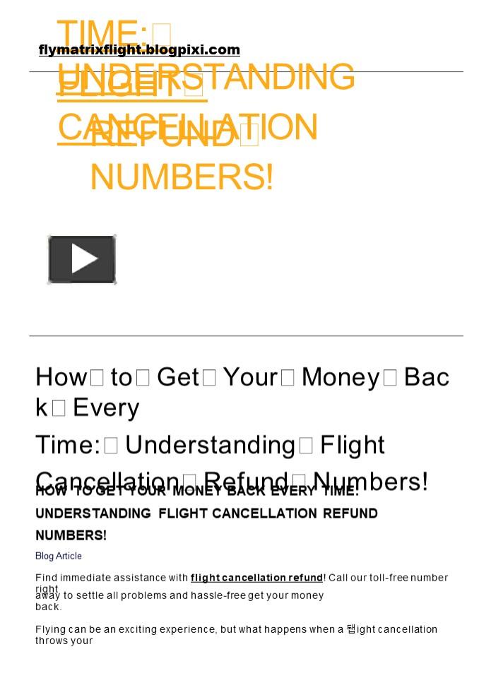 PPT – How to Get Your Money Back Every Time: Understanding Flight ...