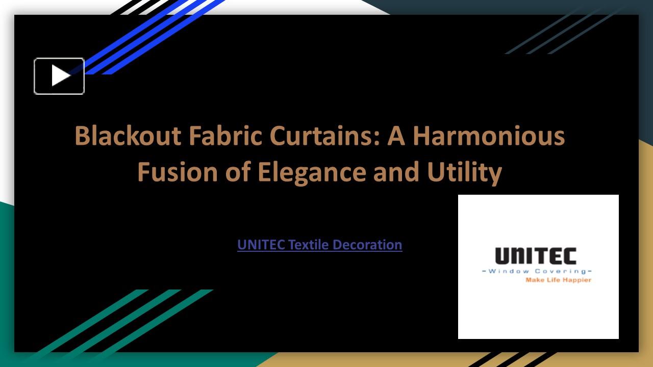 PPT – Blackout Fabric Curtains: A Harmonious Fusion of Elegance and ...