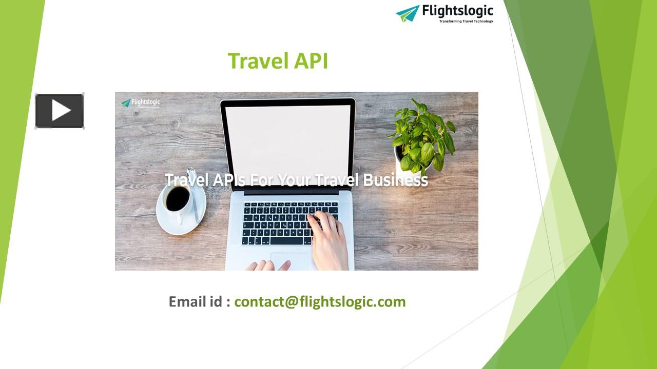 Travel API presentation | free to download