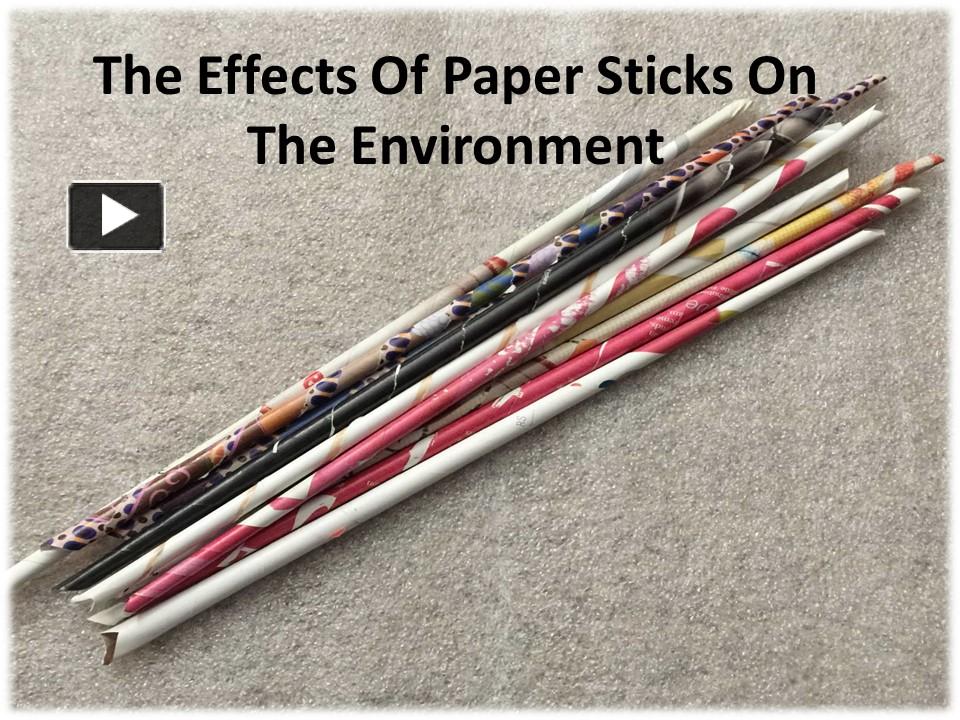 The lifespan of paper many effects on the environment presentation ...