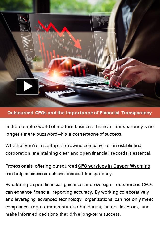PPT – Outsourced CFOs and the Importance of Financial Transparency ...