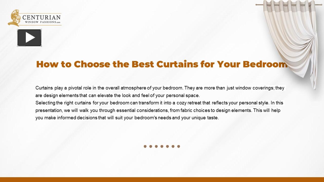 PPT – Expert Tips for Selecting the Best Curtains for Your Bedroom ...