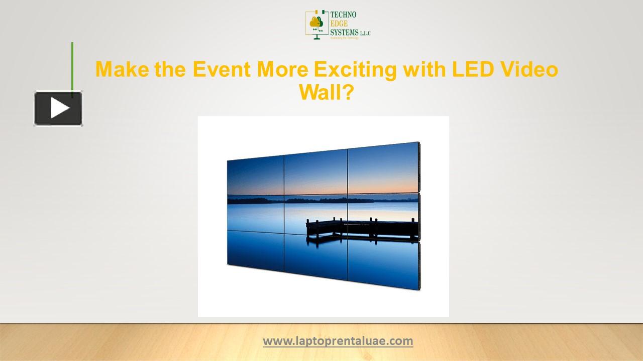 Make the Event More Exciting with LED Video Wall presentation | free to ...