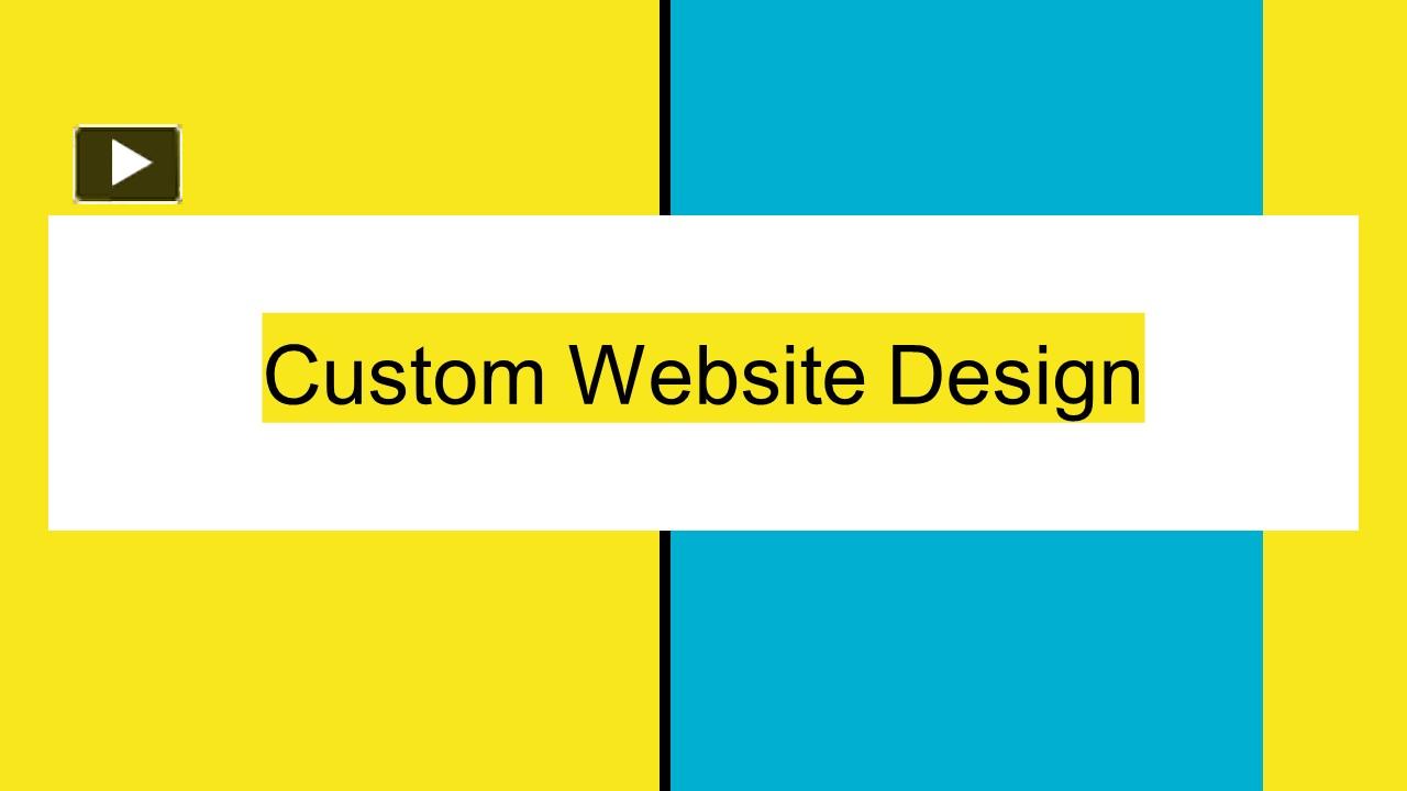 Custom website design presentation | free to download