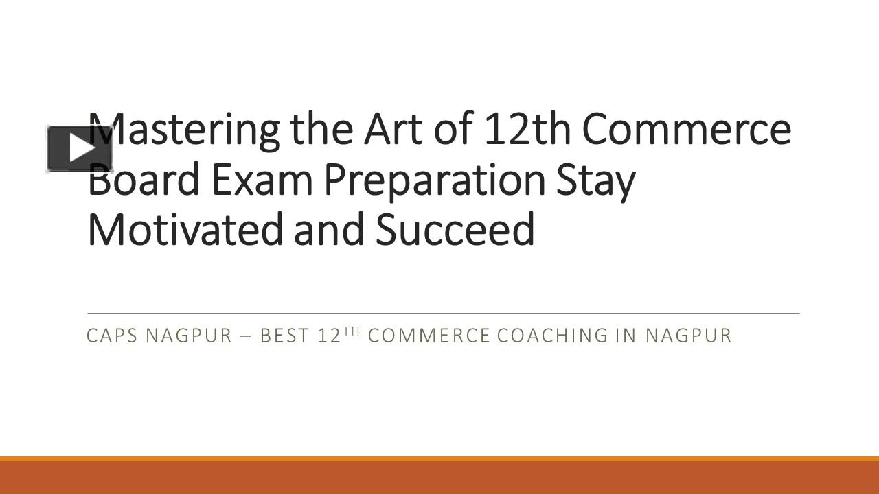 Mastering the Art of 12th Commerce Board Exam Preparation Stay ...