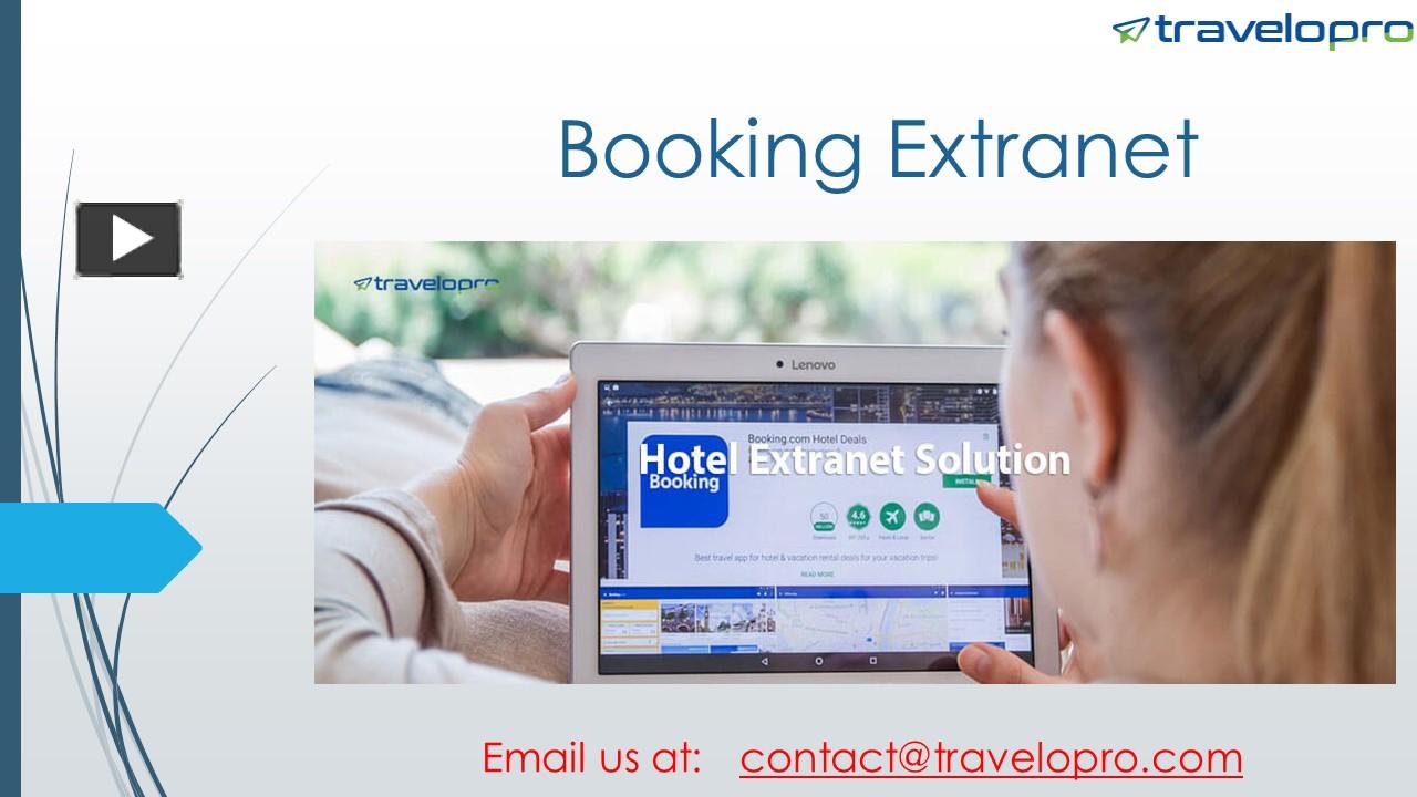Booking Extranet presentation | free to download