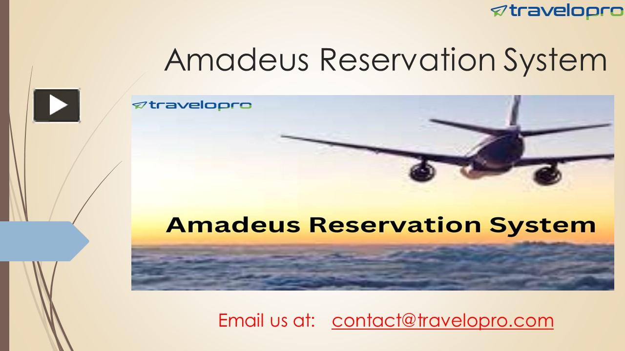 Amadeus Reservation System presentation | free to download