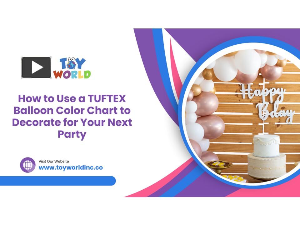 How to Use a TUFTEX Balloon Color Chart to Decorate for Your Next Party ...