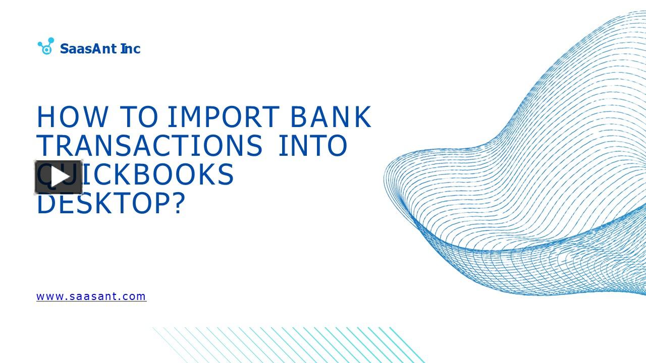 PPT – Import Bank Transactions PowerPoint presentation | free to ...