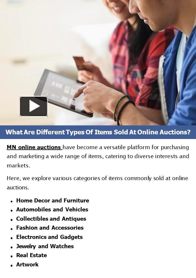 PPT – What Are Different Types Of Items Sold At Online Auctions ...