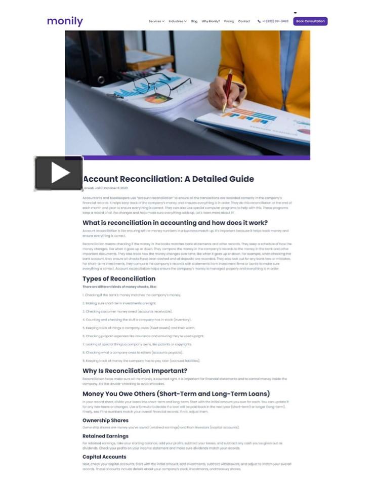 Account Reconciliation: A Detailed Guide presentation | free to download