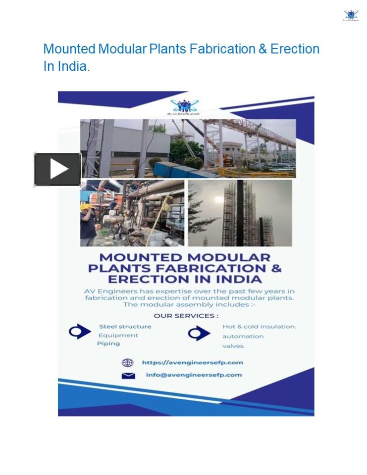 PPT – Mounted Modular Plants Fabrication & Erection In India PowerPoint ...