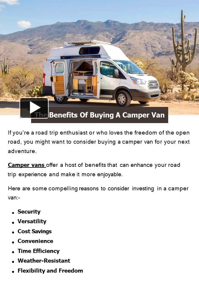 The Benefits Of Buying A Camper Van presentation | free to download