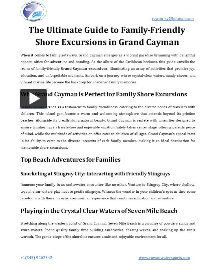 PPT – Family Bliss in Grand Cayman: Your Ultimate Shore Excursion Guide ...