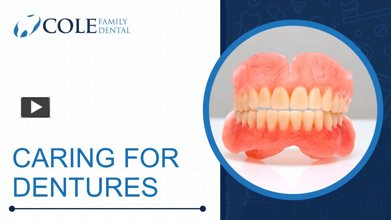 Caring for Dentures presentation | free to download