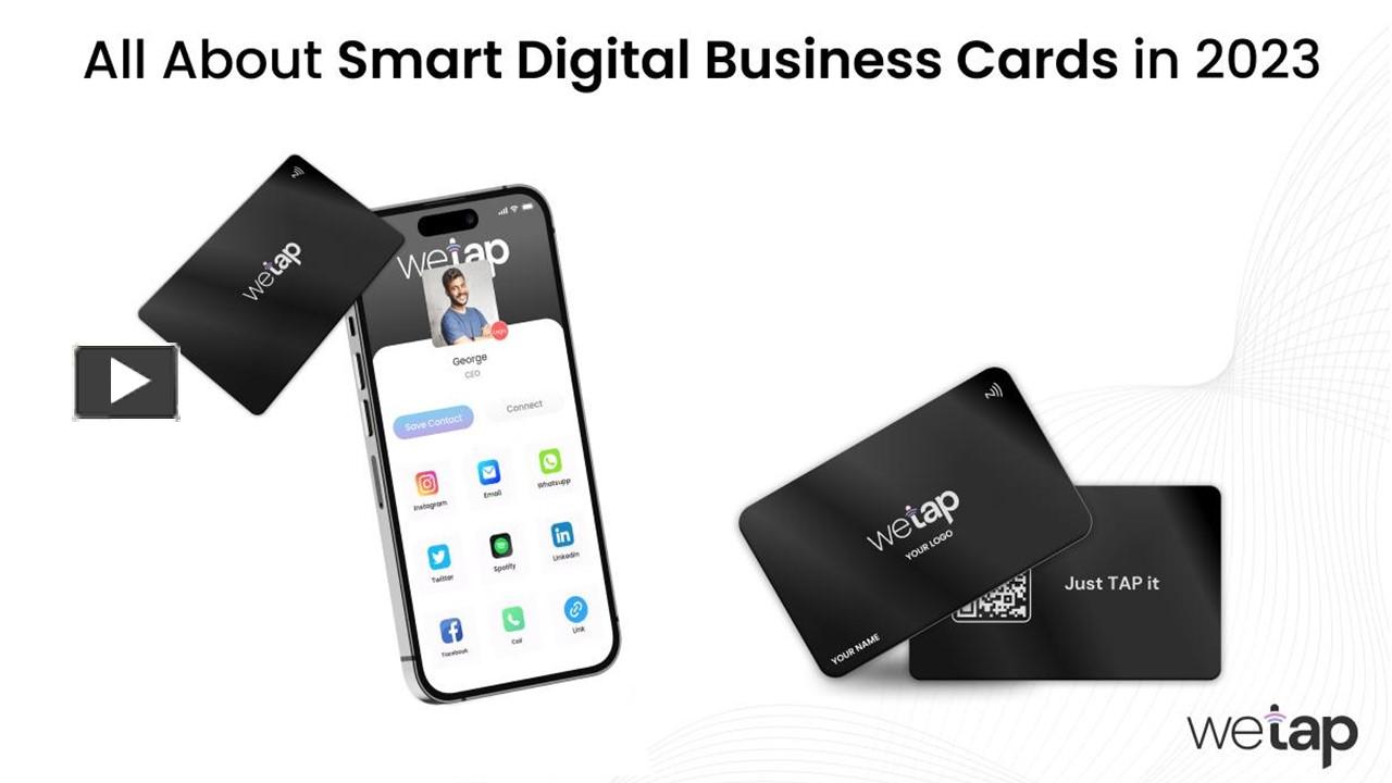 All About Smart Digital Business Cards in 2023 presentation | free to ...