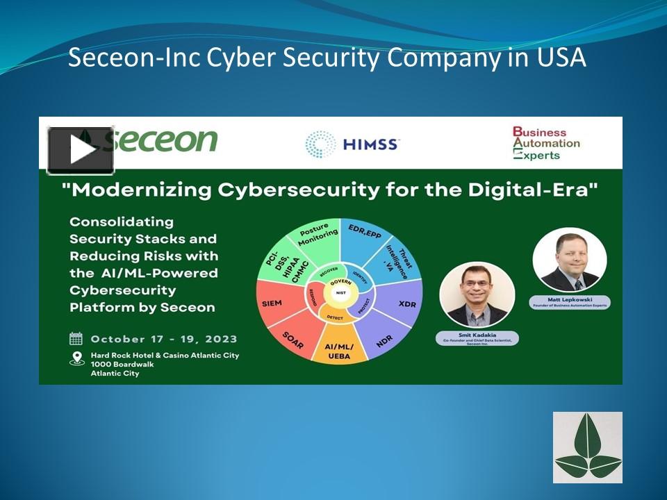 PPT – Seceon-Inc Cyber Security Company in USA PowerPoint presentation ...