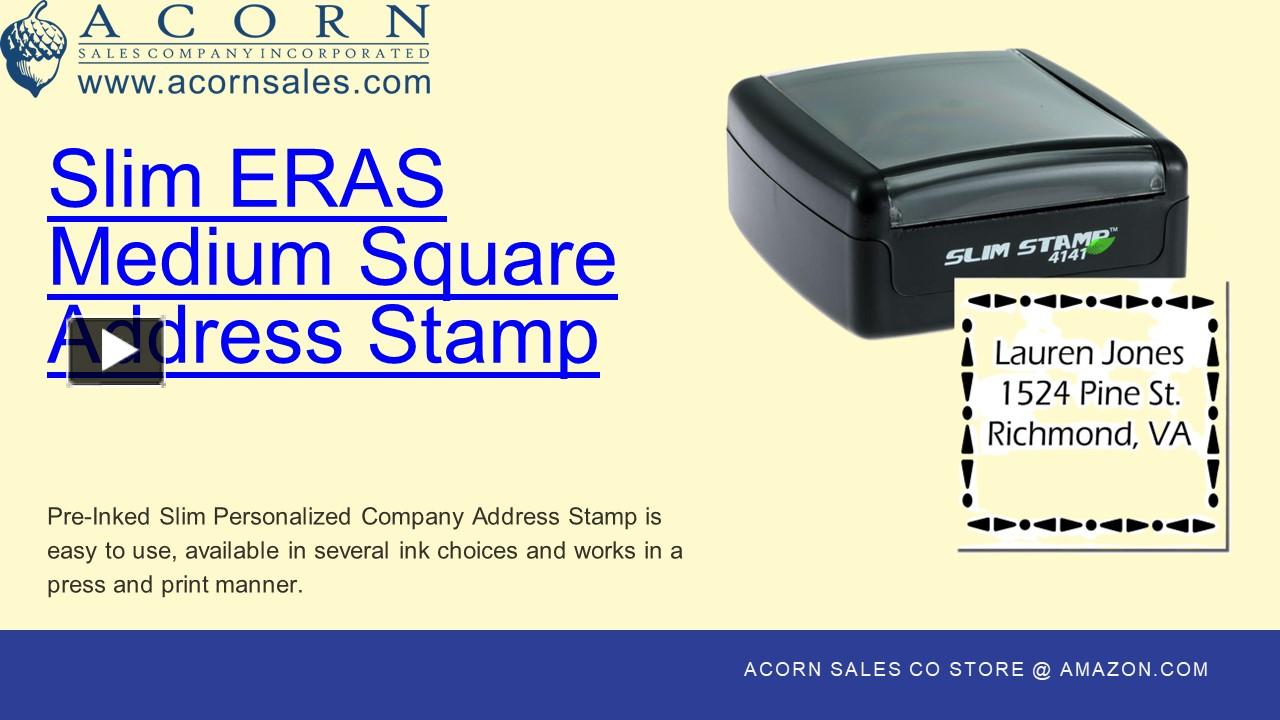 PPT – Slim ERAS Medium Square Address Stamp (1) PowerPoint presentation ...