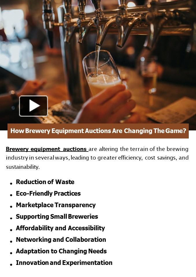 PPT – How Brewery Equipment Auctions Are Changing The Game? PowerPoint ...