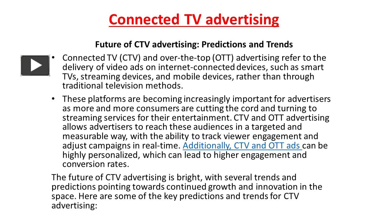 PPT – Connected TV advertising (11) PowerPoint presentation | free to ...