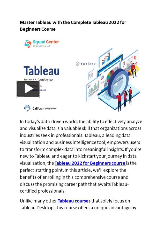 PPT – Master Tableau with the Complete Tableau 2022 for Beginners ...