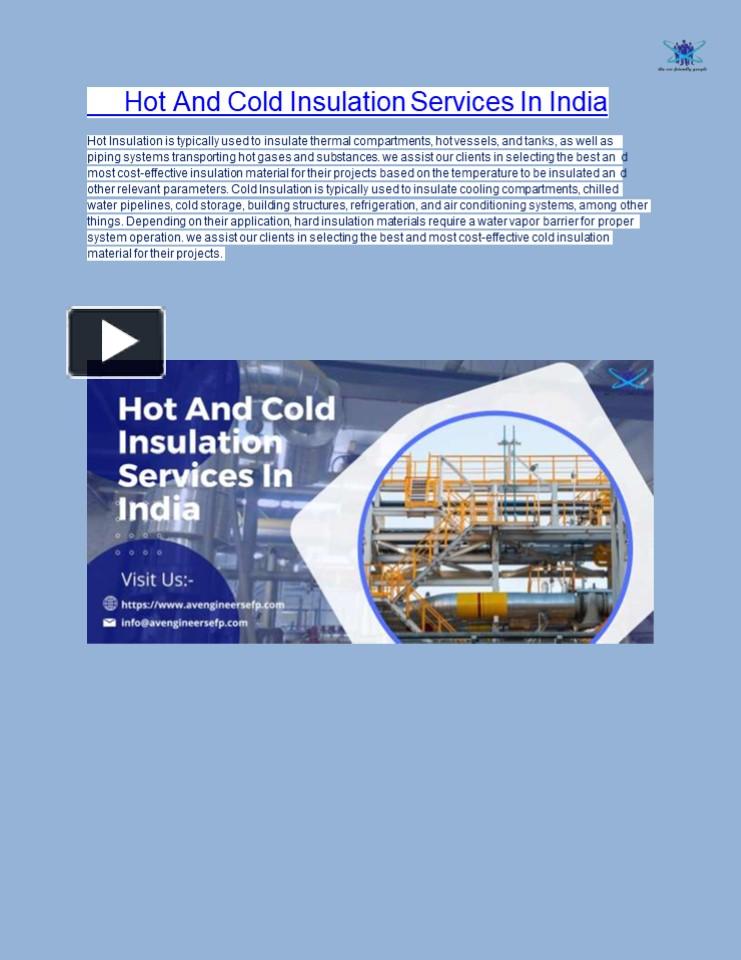 PPT – Hot And Cold Insulation Services In India PowerPoint presentation ...