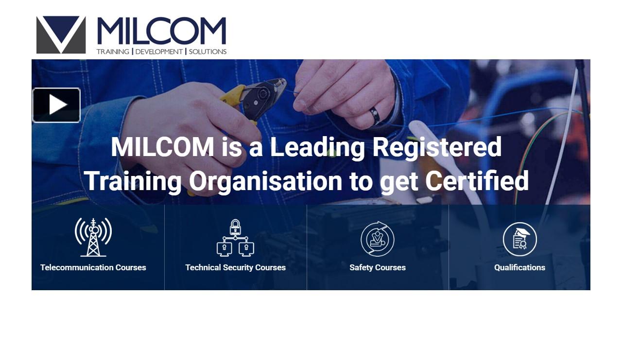 The Working at Height Course at Milcom presentation | free to download
