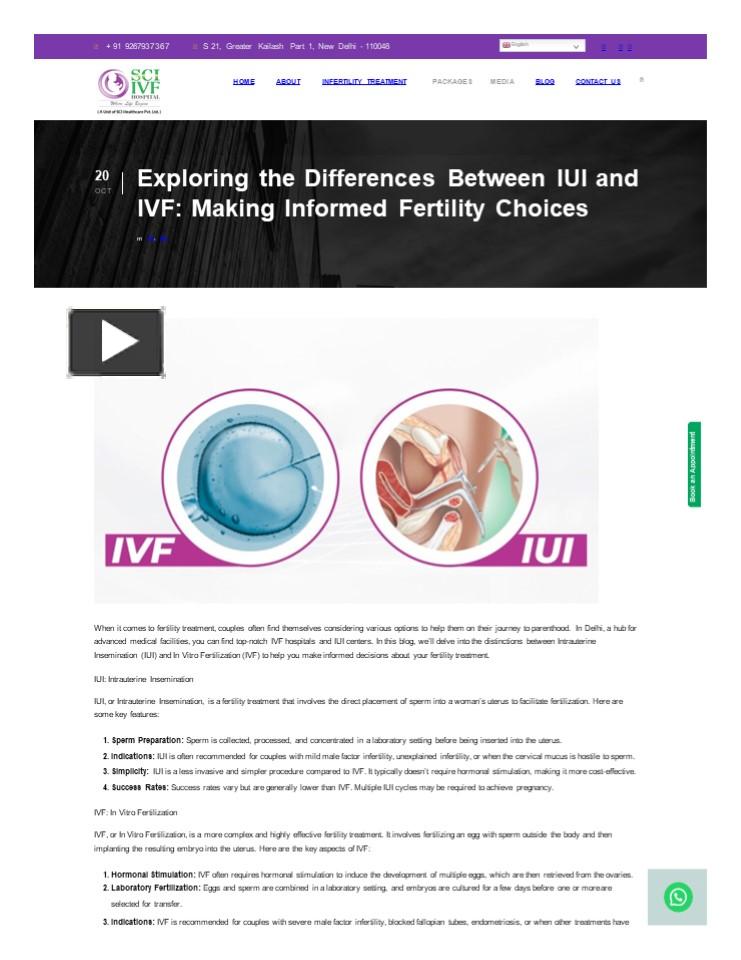Exploring the Differences Between IUI and IVF: Making Informed ...