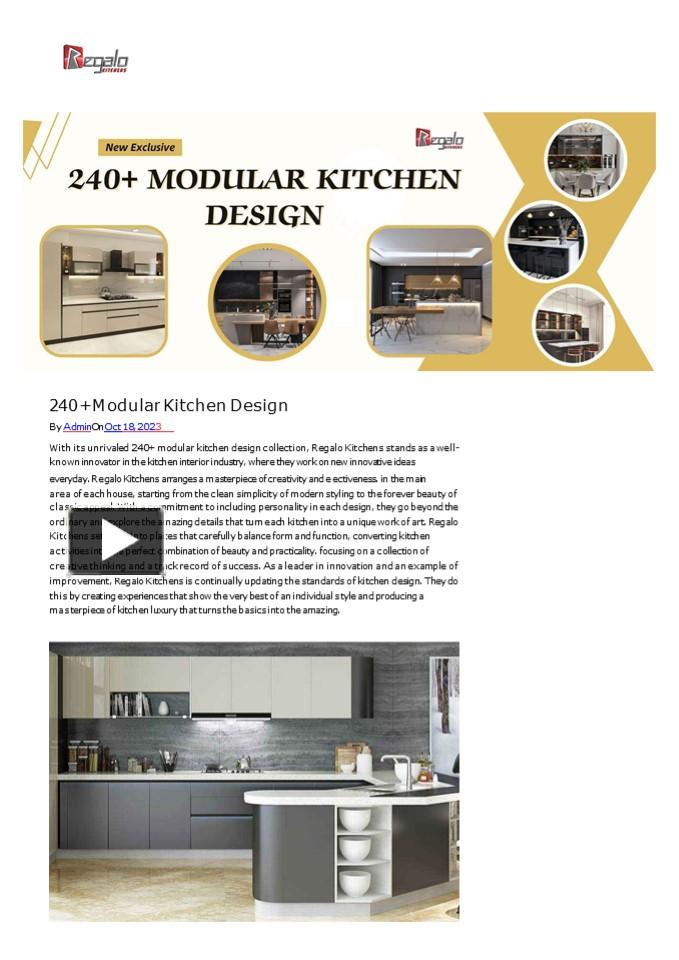 PPT – 240+ Modular Kitchen Design PowerPoint presentation | free to ...