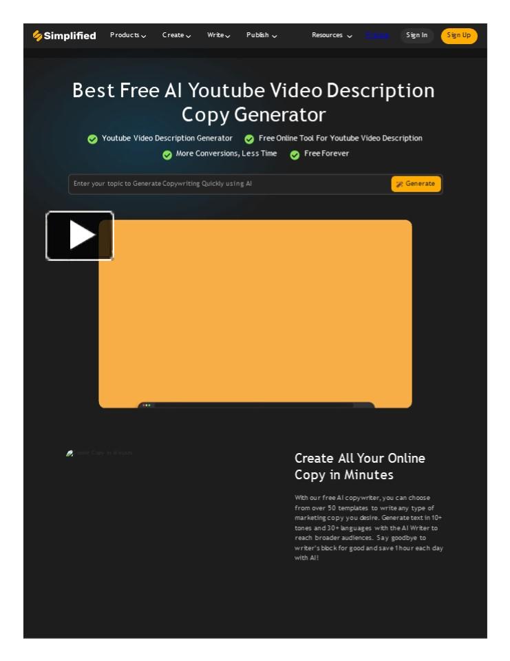 PPT – YouTube Video Description Generator: Stand Out from the Crowd ...