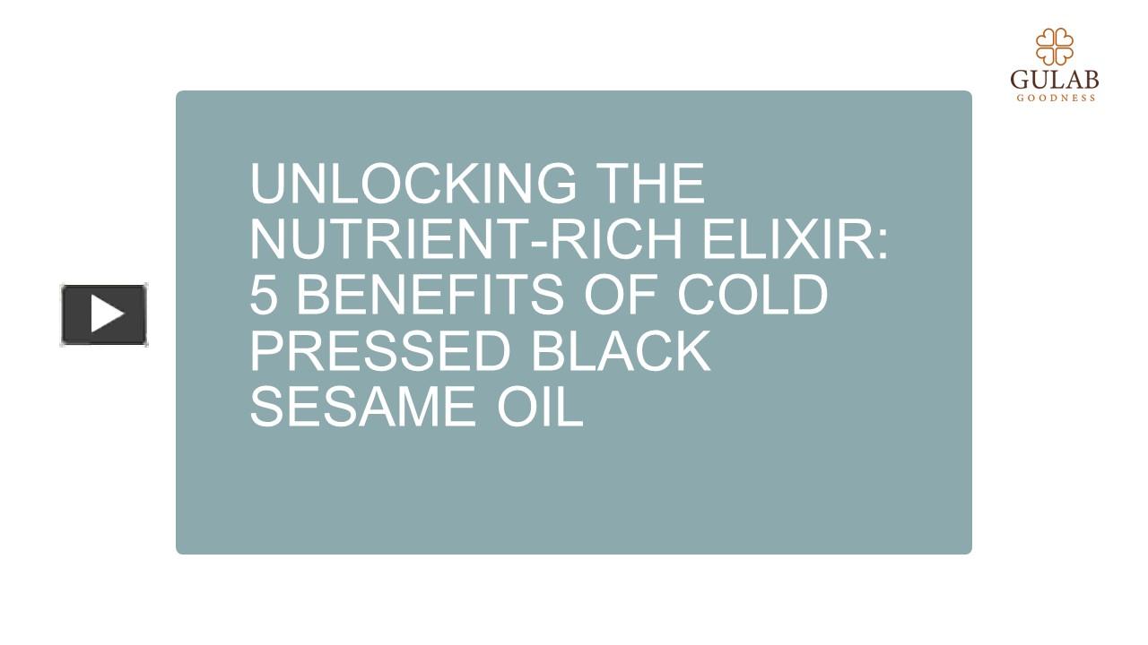 PPT – Unlocking the Nutrient-Rich Elixir: 5 Benefits of Cold Pressed ...