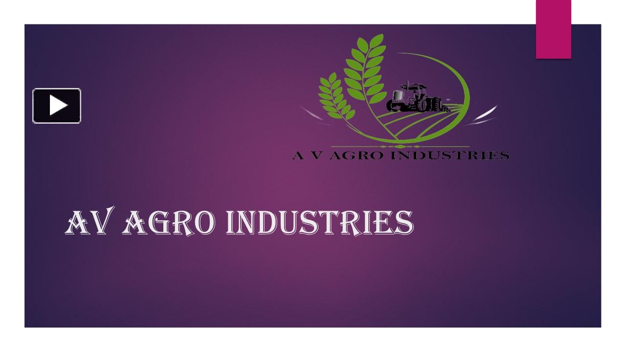 Avagro industries chauff cutter manufactureres presentation | free to ...