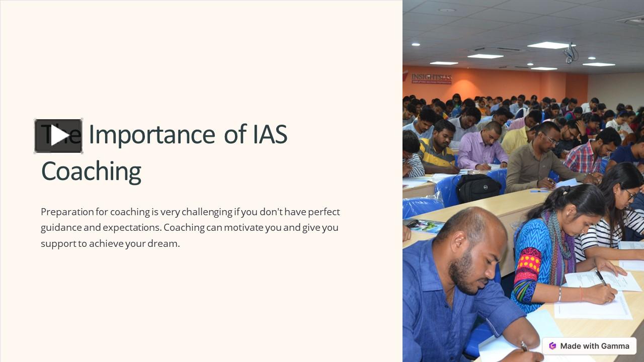 PPT – THE IMPORTANCE OF IAS COACHING PowerPoint presentation | free to ...