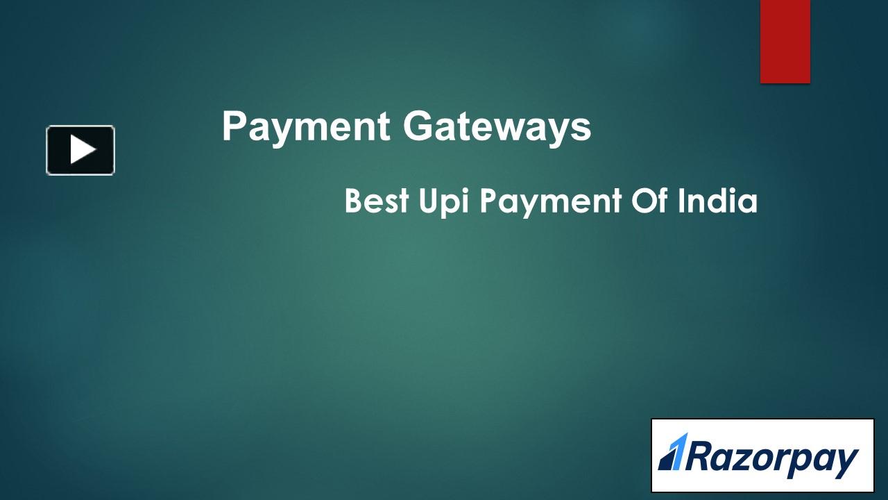 UPI Payments presentation | free to download