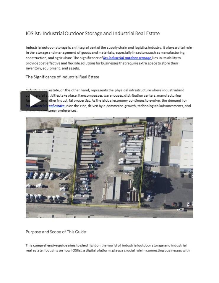 IOSlist: Industrial Outdoor Storage and Industrial Real Estate (1 ...