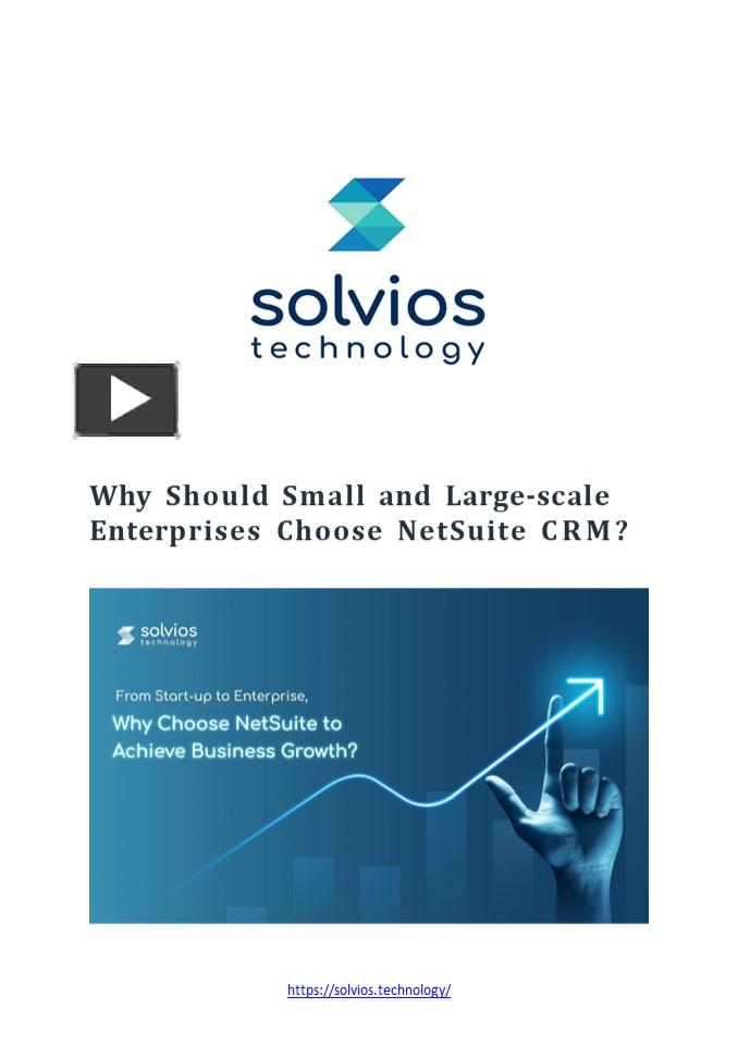Why Choose NetSuite CRM to Achieve Business Growth? presentation | free ...
