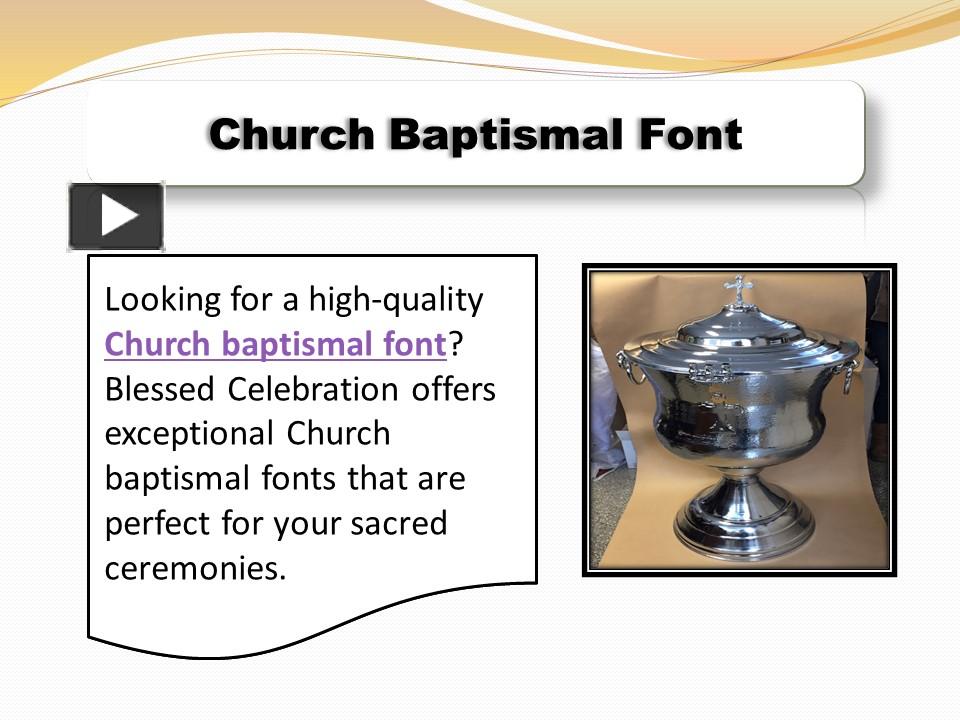 Church Baptismal Font presentation | free to download