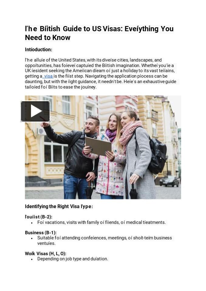 The British Guide to US Visas: Everything You Need to Know presentation ...