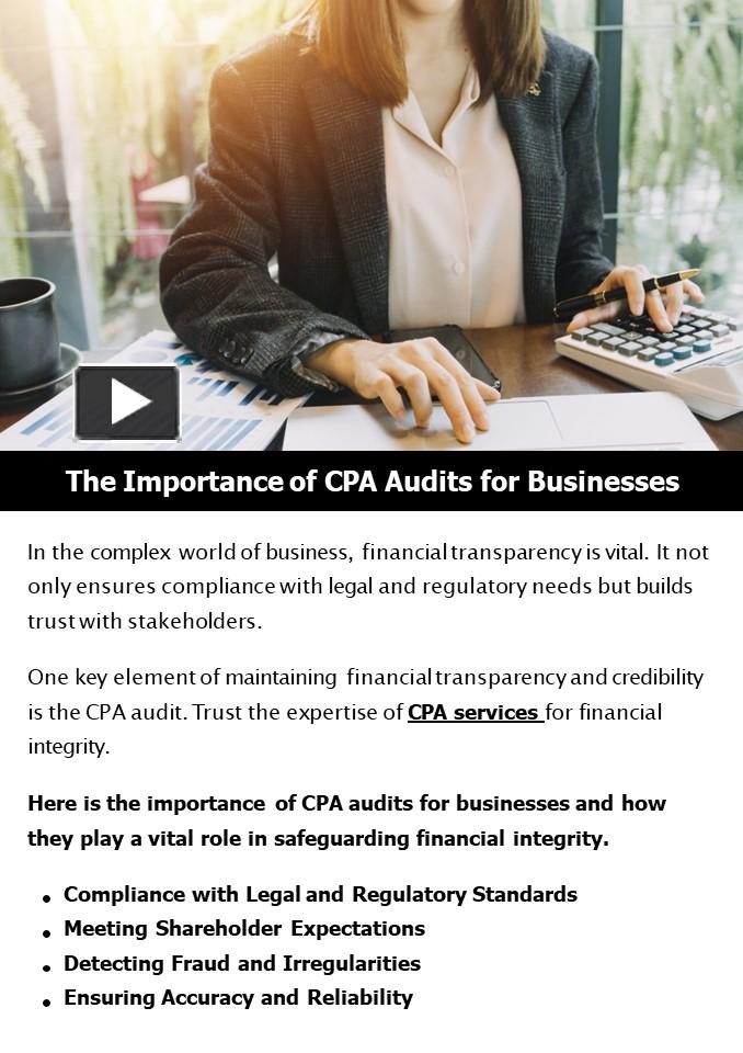 PPT – The Importance of CPA Audits for Businesses PowerPoint ...