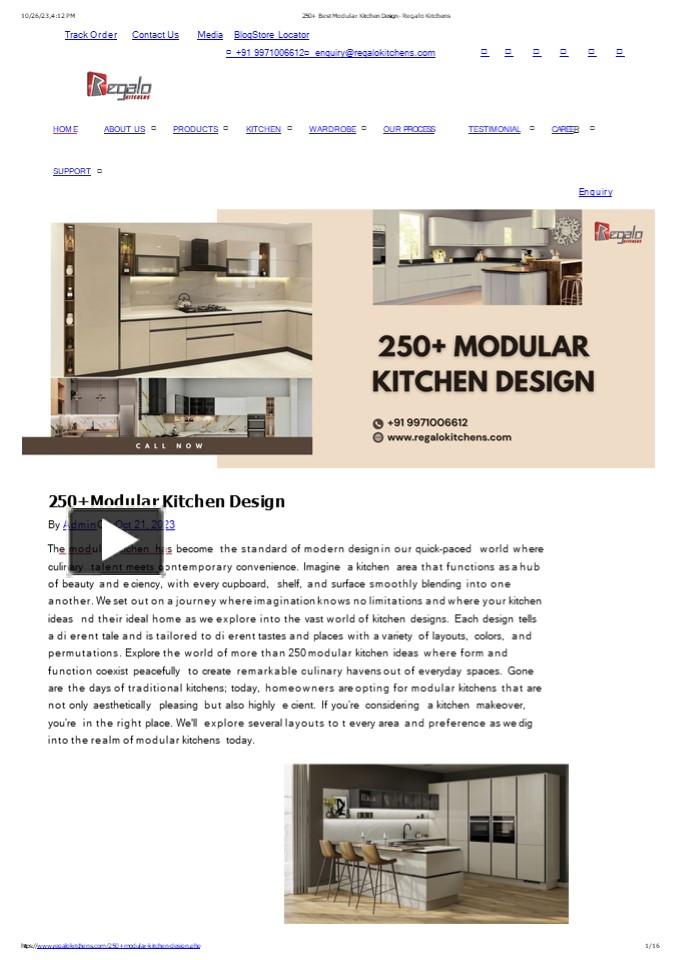 250+ Modular Kitchen Design presentation | free to download