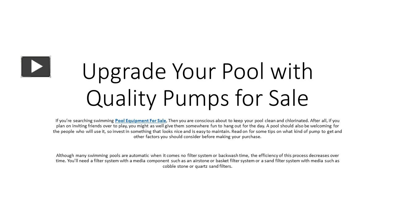 PPT – Cheap Pool Pumps PowerPoint presentation | free to download - id ...