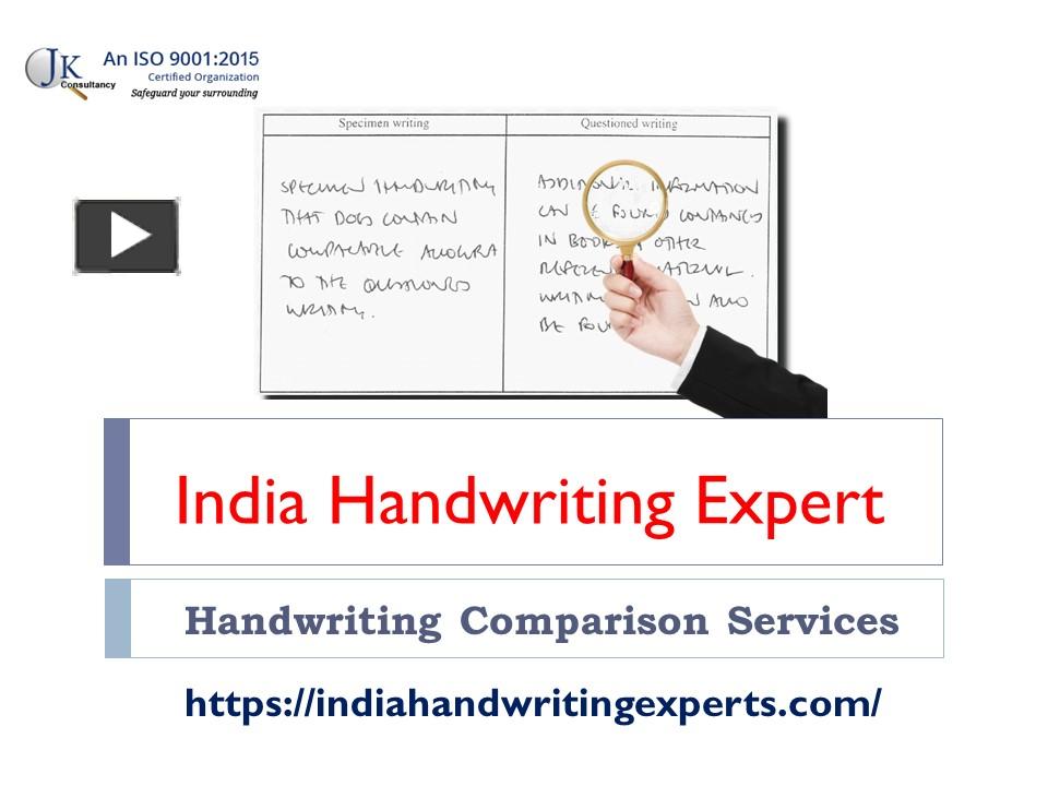 PPT – Handwriting Comparison Services – India Handwriting Expert ...
