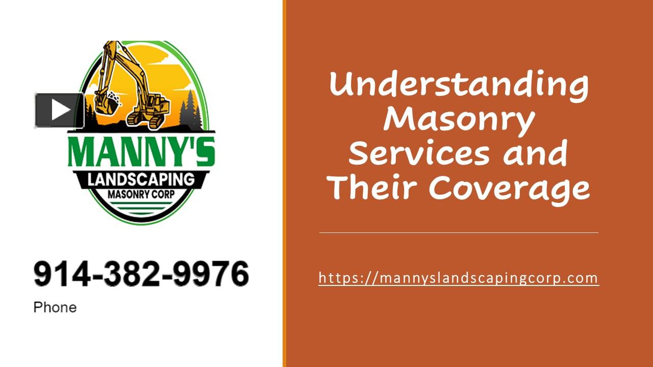 PPT – Understanding Masonry Services and Their Coverage PowerPoint ...