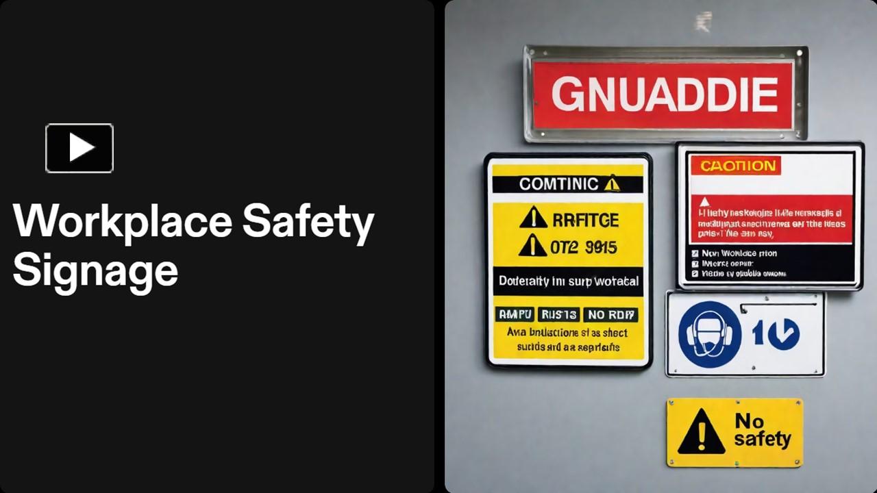PPT – Workplace safety signage PowerPoint presentation | free to ...