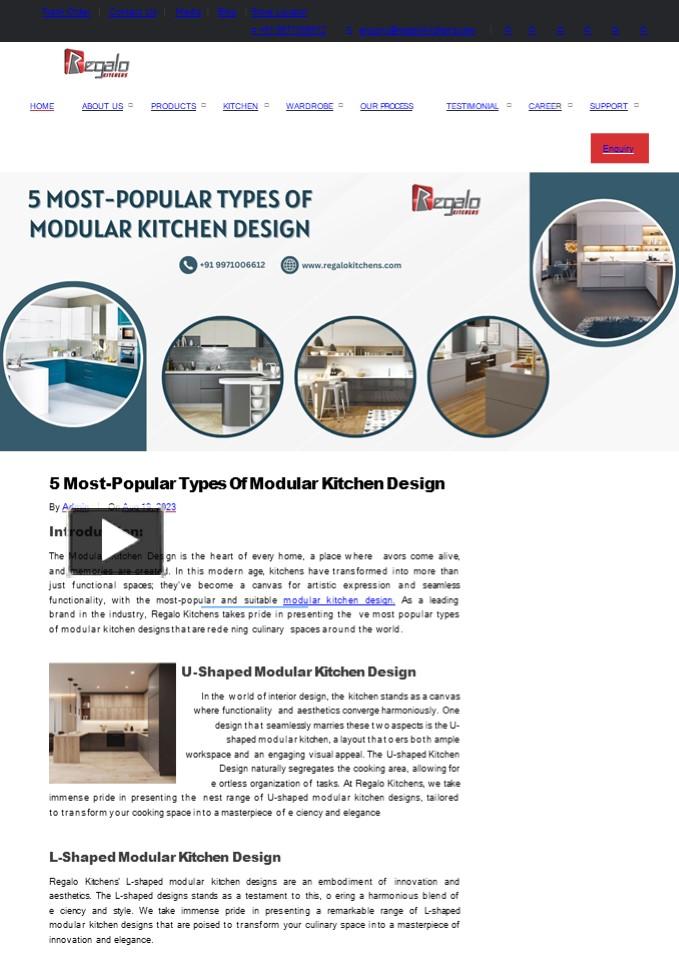 PPT – 5 Most-Popular Types Of Modular Kitchen Design (1) PowerPoint ...